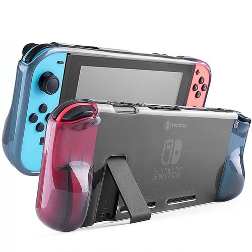 For Nintendo Switch TPU Clear Hard Protective Case Slim Anti-Scratch ...