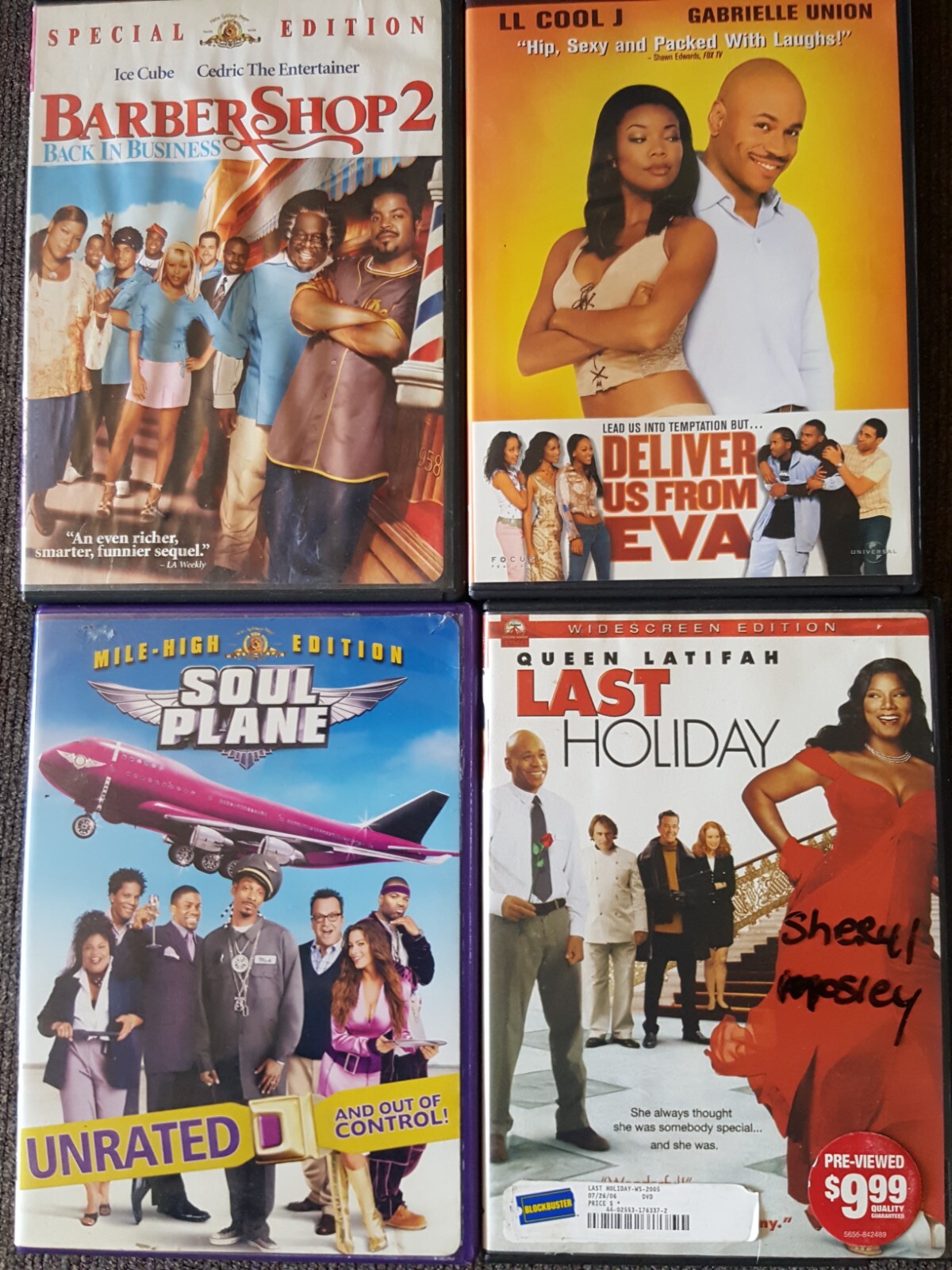Barber Shop 2 dvd, Last Holiday dvd, Deliver Us from Eva dvd, Soul ...