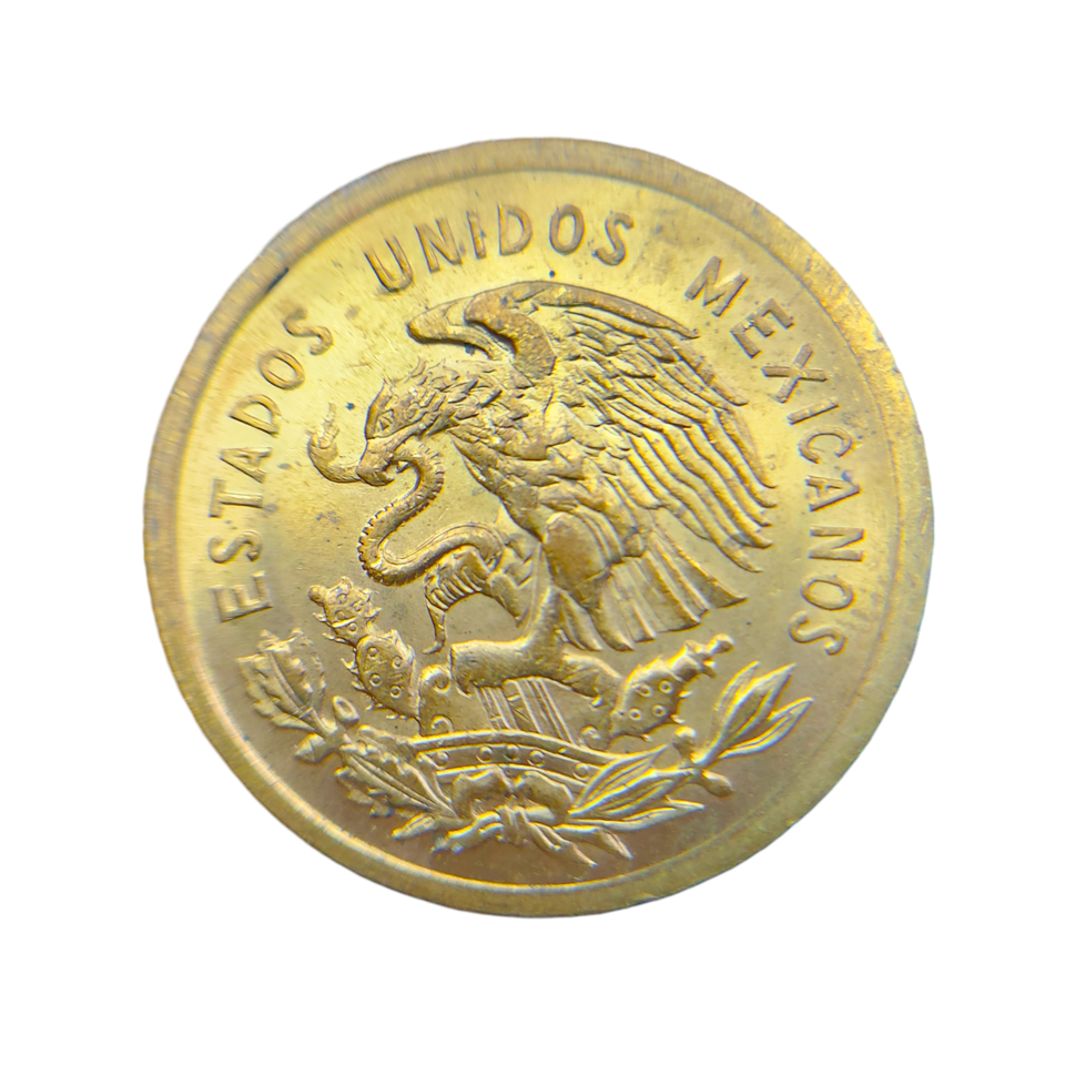 1967 Mexico 10 Diez Centavos Coin BU Uncircualted Red 10c VTG | eBay