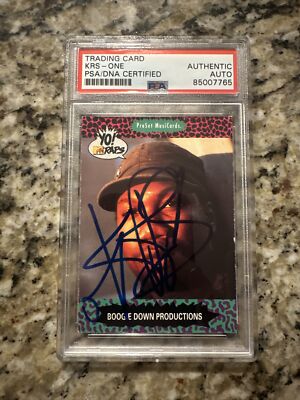 KRS-ONE Legend Rapper Signed Yo MTV Raps Card PSA/DNA Autograph | eBay
