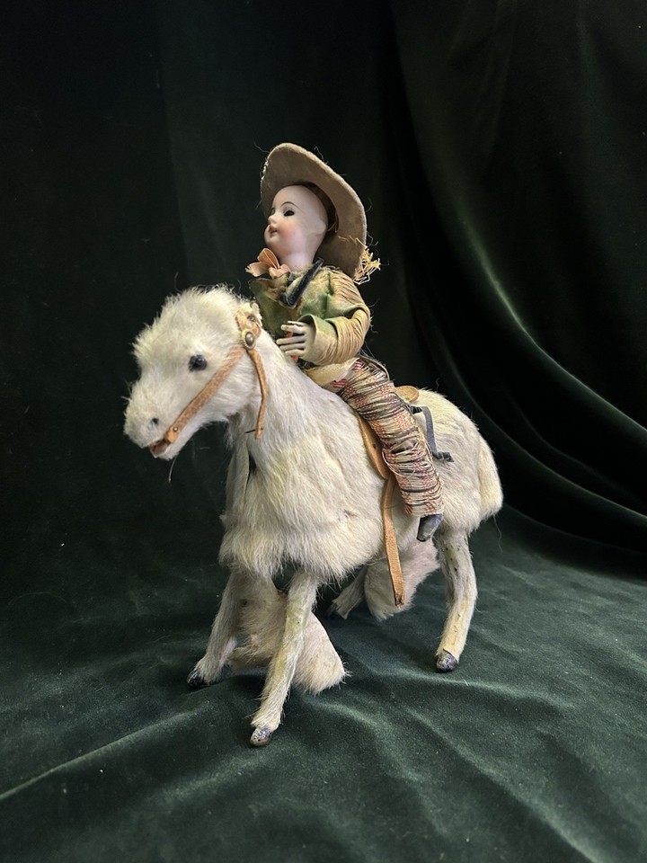 Roullet Decamps? Antique Mechanical Horse With Rider Automaton Wind Up ...