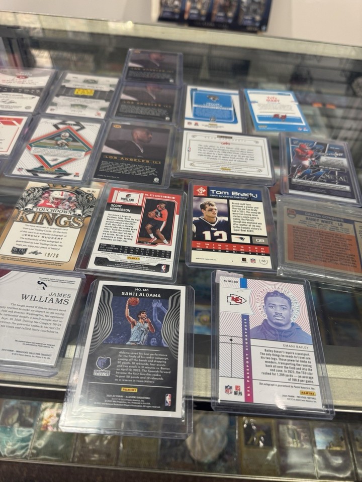 Auto Relic Rookie Sports Card Lot - NFL NBA MLB RCs - Prizm Optic Topps ...