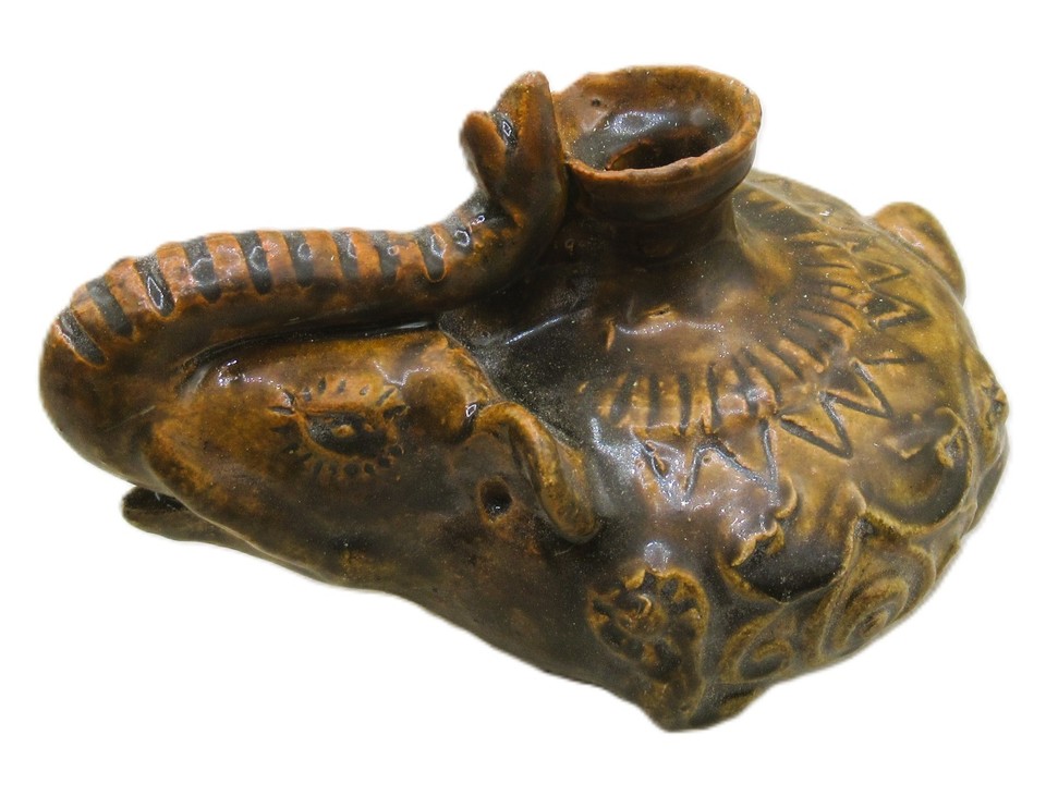 ANCIENT THAI SAWANKHALOK 15TH CENTURY GLAZED POTTERY ZOOMORPHIC VESSEL | eBay UK