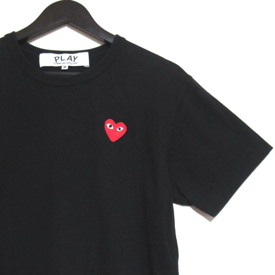 Used 25Ss Play Comme Des Garcons Heart Patch Jersey Sho | eBay