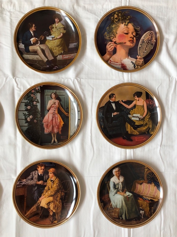 "Rediscovered Woman" Norman Rockwell plate collection Complete Set | eBay