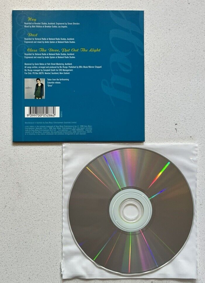 BIC RUNGA • Hey • 1998 NZ CD Single • Radio Session Live | eBay