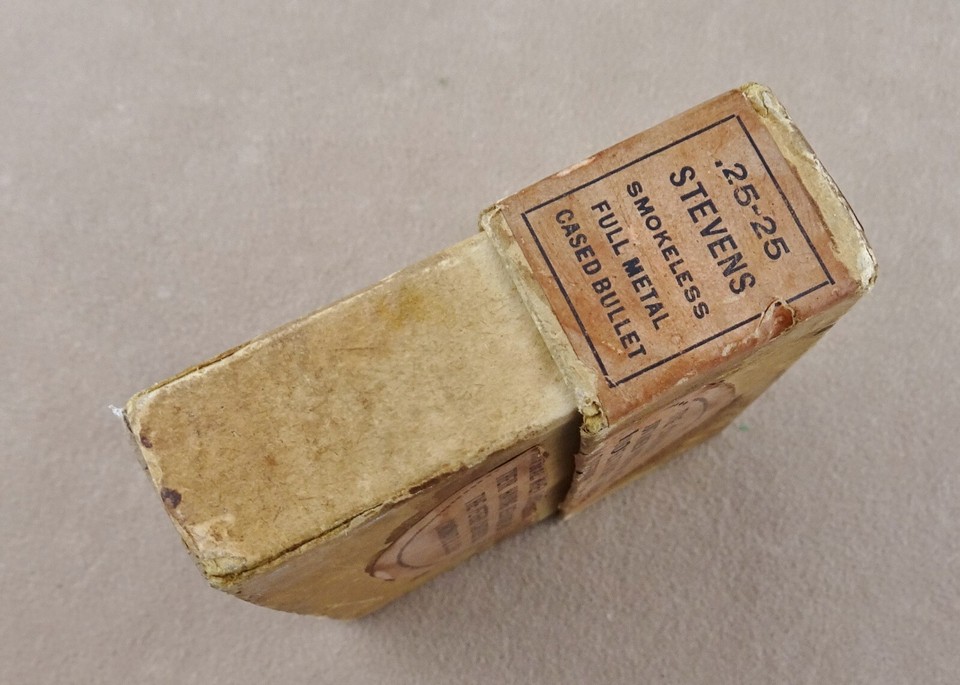 Peters Cartridge Co .25-25 Stevens (.25-25-86) Original Cartridge Box ...