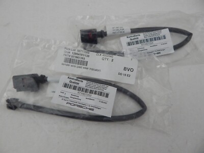 2x Porsche 971907253 Genuine Front Brake Pad Wear Indicator Sensor New ...