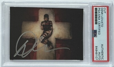 DEMI LOVATO HOLY CROSS SIGNED AUTOGRAPHED PHOTOGRAPH PHOTO PSA DNA COA ...