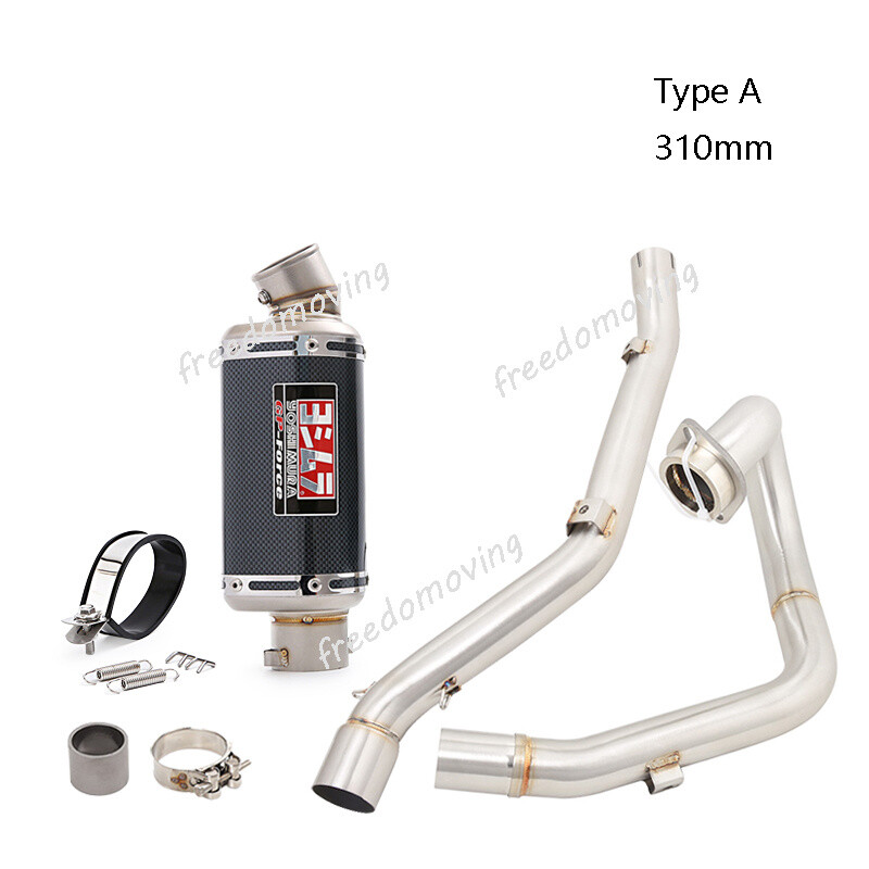 Full Exhaust System Front Mid Pipe Muffler For SUZUKI DRZ400 E S SM ...