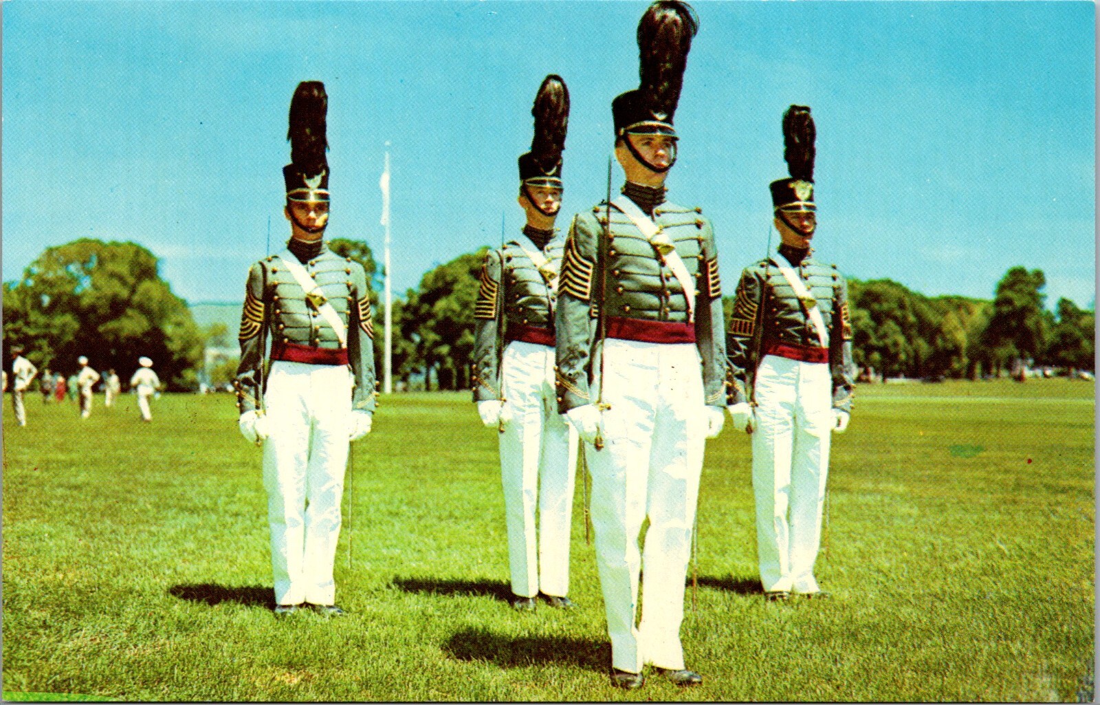 Postcard~West Point N.Y.~U.S. Military Academy~Honor Guard Cadets | eBay