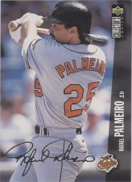1996 Upper Deck Collector's Choice - Rafael Palmeiro #470 Silver Foil ...