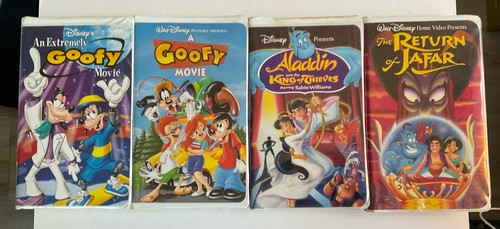 VHS - DISNEY -GOOFY - ALADDIN - LOT OF 4 VHS | eBay