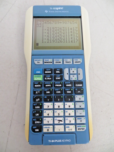 Texas Instrument TI NSPIRE Graphing Calculator Tested Ti 84 Plus Keypad ...