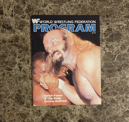 WWF Wrestling Boston 09-08-84 Program NWA WCW WWE Hogan Andre Piper ...