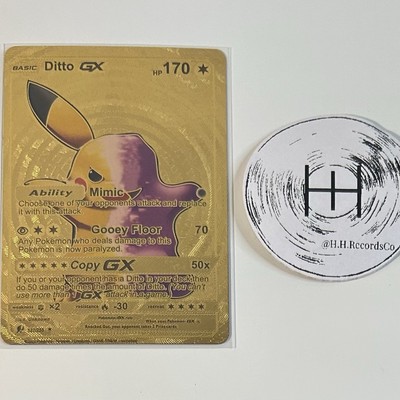 Ditto GX Full Art Gold Foil Fan Art Display Card NM | eBay
