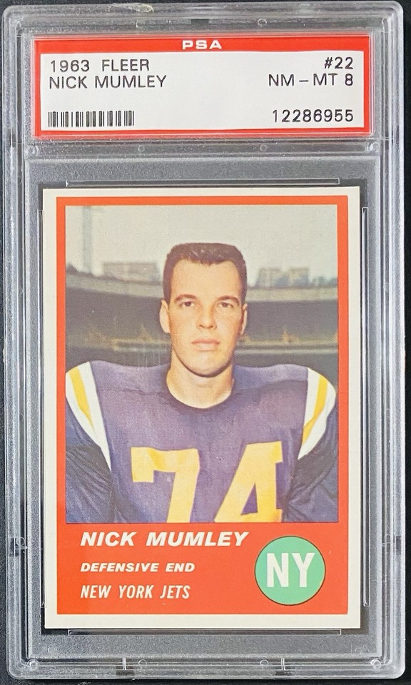 1963 FLEER PSA BIG LOT Football Mumley Stinnette Scarpitto + More LOWER ...
