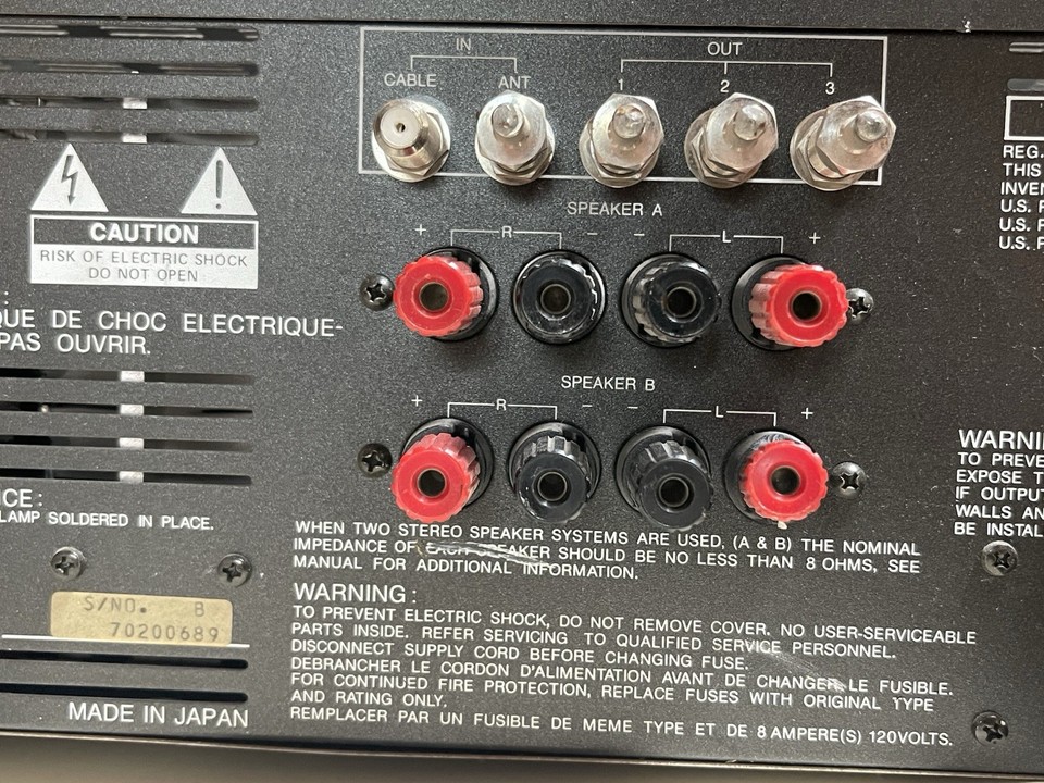 Turns On But Plastic Buttons Gone Carver AVR100 Receiver Not A Bundle ...