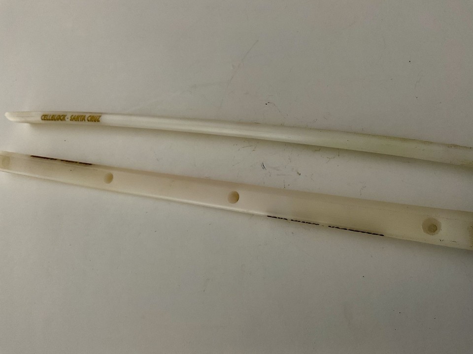 Santa Cruz Cellblock Skateboard Rails WHITE Vintage 80’s NOS NEW 14.5 ...