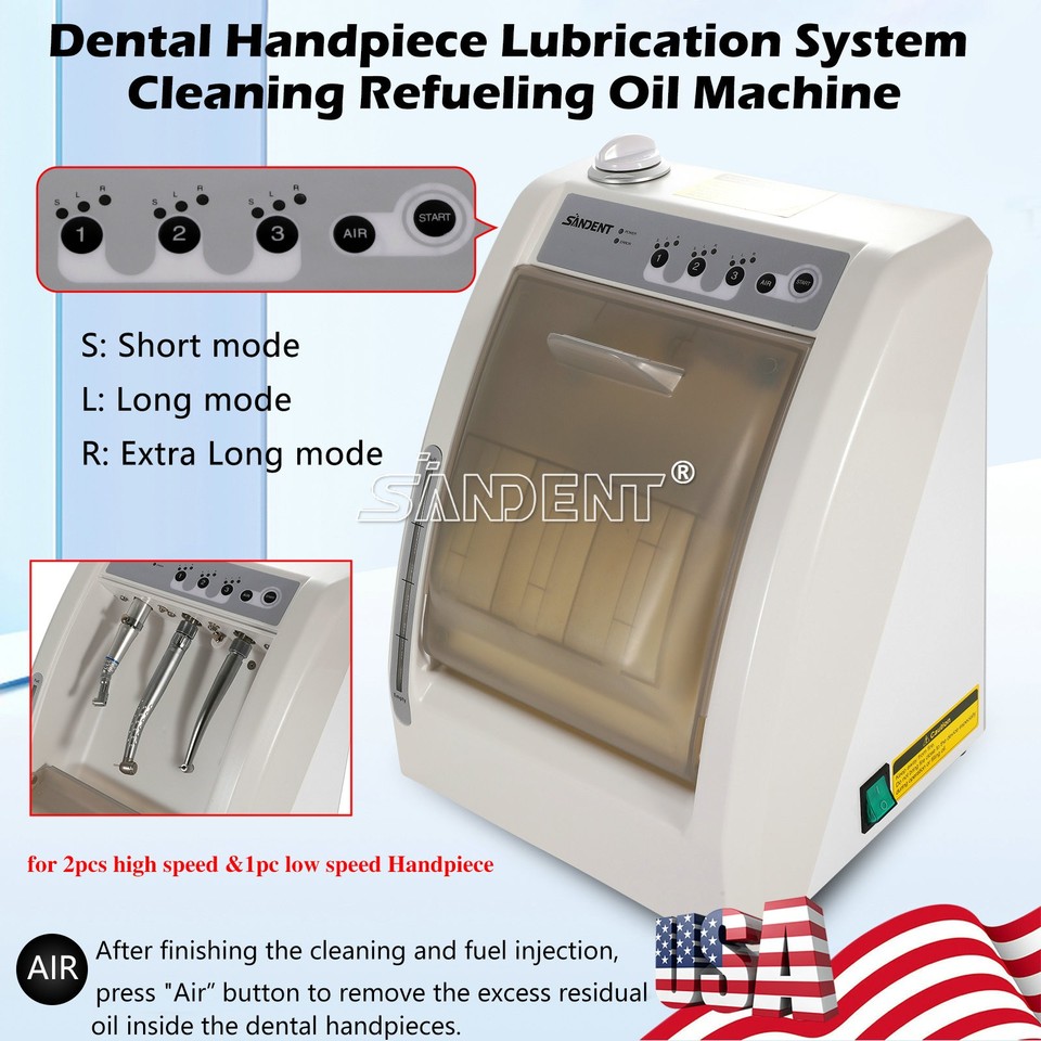 Dental Handpiece Maintenance Lubrication Oiling Machine/LED High Speed ...