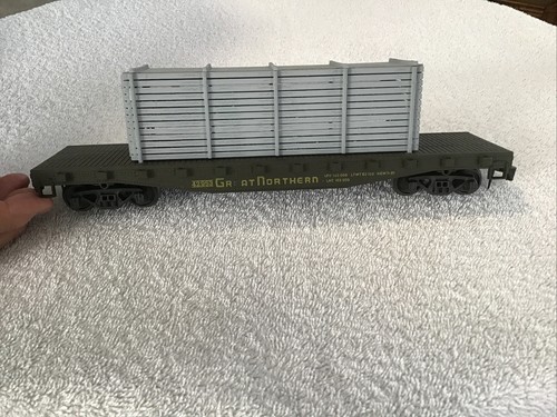 Pola Maxi 42953 O Scale GN Great Northern Flat Car W/ Box Load RARE ...