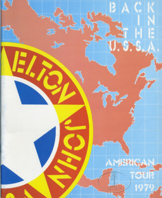 ELTON JOHN 1979 BACK IN THE USSA Tour Concert Program Tour Book | eBay