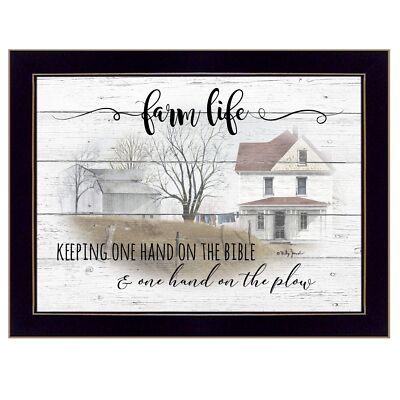 Farm Life 4 Black Framed Print Wall Art | eBay