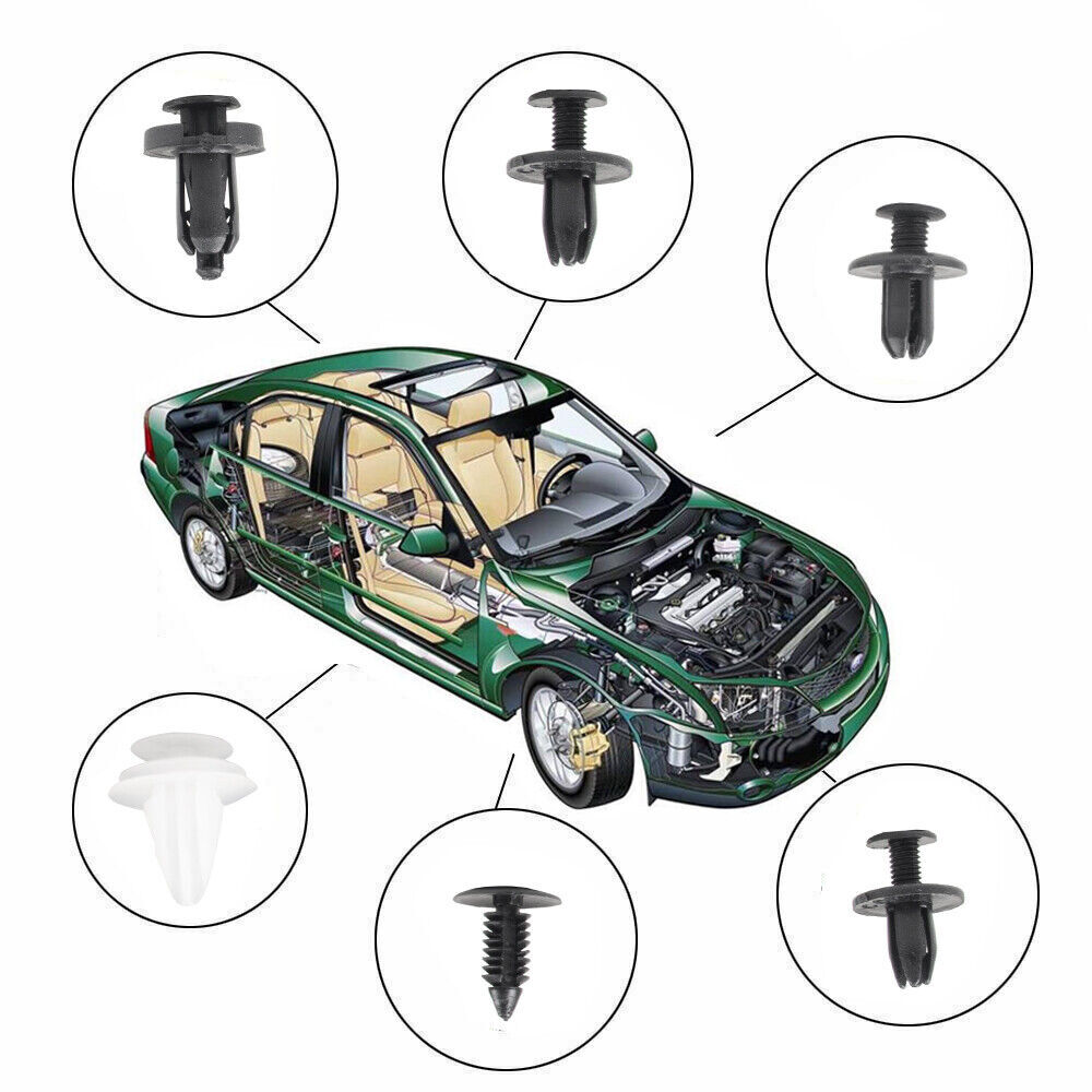For Ford Cars Fixing Fastener Kit Bumper Fender Liner Push Type ...