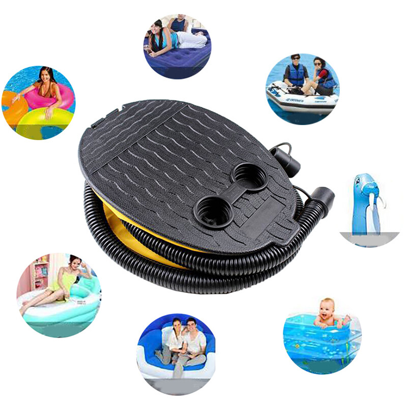 3L OUTDOOR FOOT AIR PUMP INFLATOR DEFLATOR BELLOWS INFLATABLE POOL ...