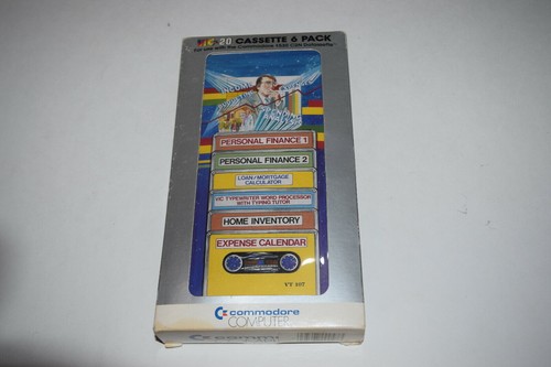 Cassette Six Pack Commodore Vic 20 Computer Program Data Tapes New in ...