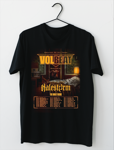 NEW Volbeat Halestorm 2025 tour dates Tee Shirt Black All Size BB534 | eBay
