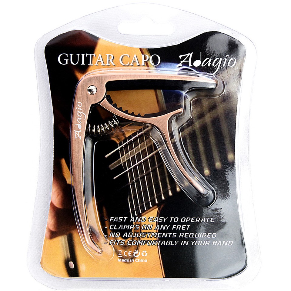 ADAGIO PRO CAPO Acoustic, electric, classical guitars + banjo BRONZE ...