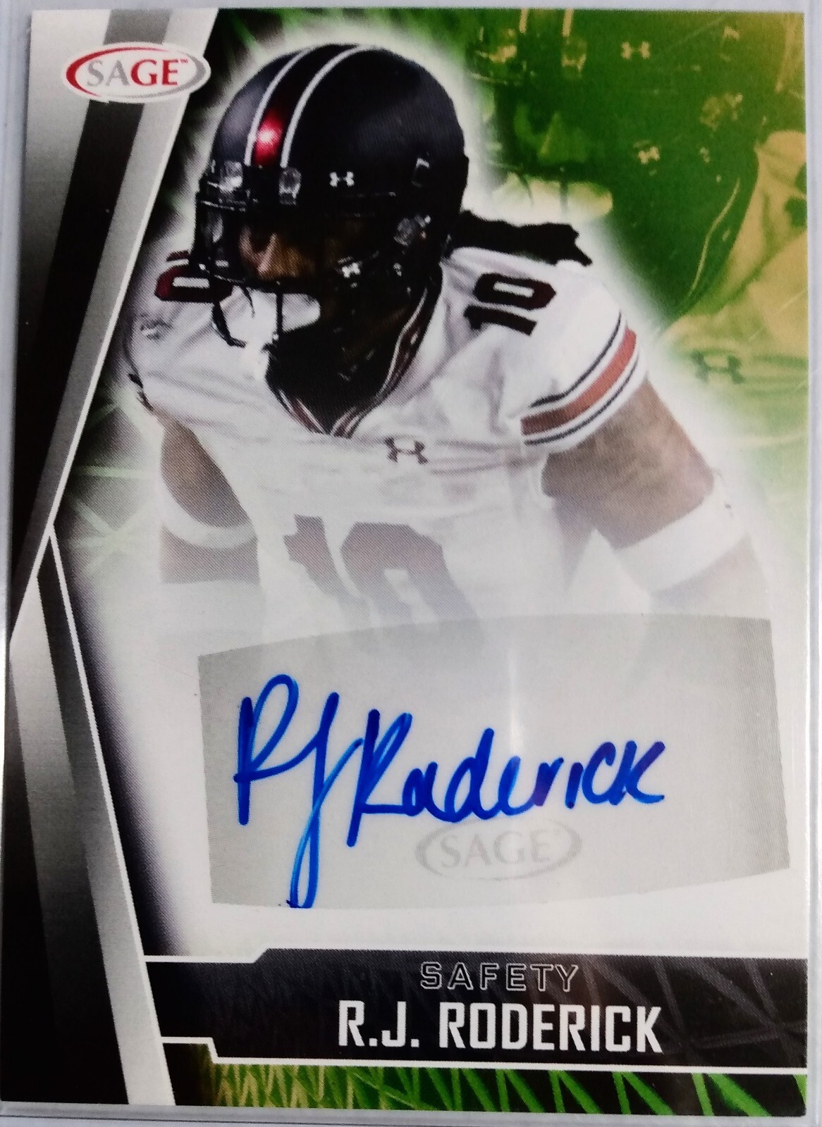 2022 SAGE R.J. Roderick Autograph RC - Auto - South Carolina | eBay