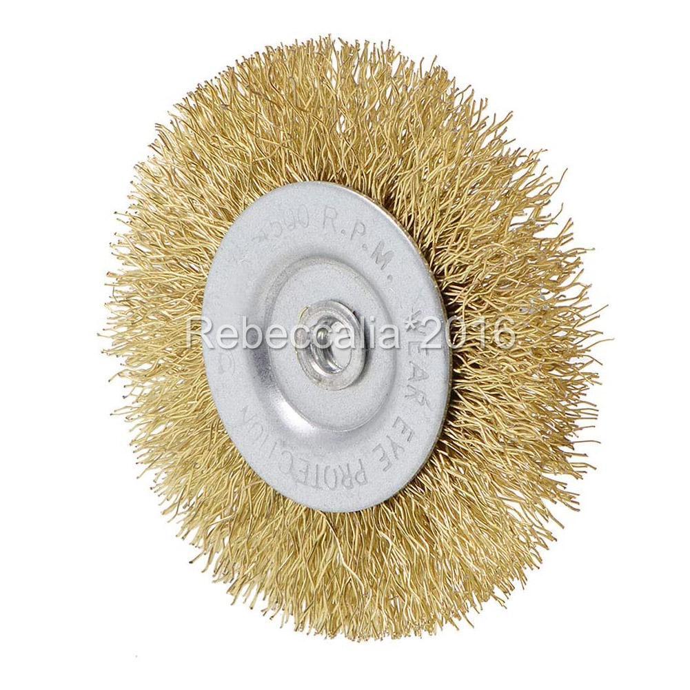 12PK Steel Wire Brush Wheel Brushes 1/4" Shank Rotary Grinder Tools 50 ...
