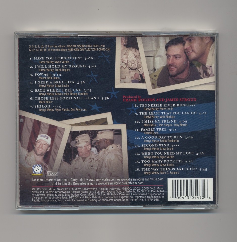Have You Forgotten? - Patriotic CD By Darryl Worley - HDCD 600445044326 ...