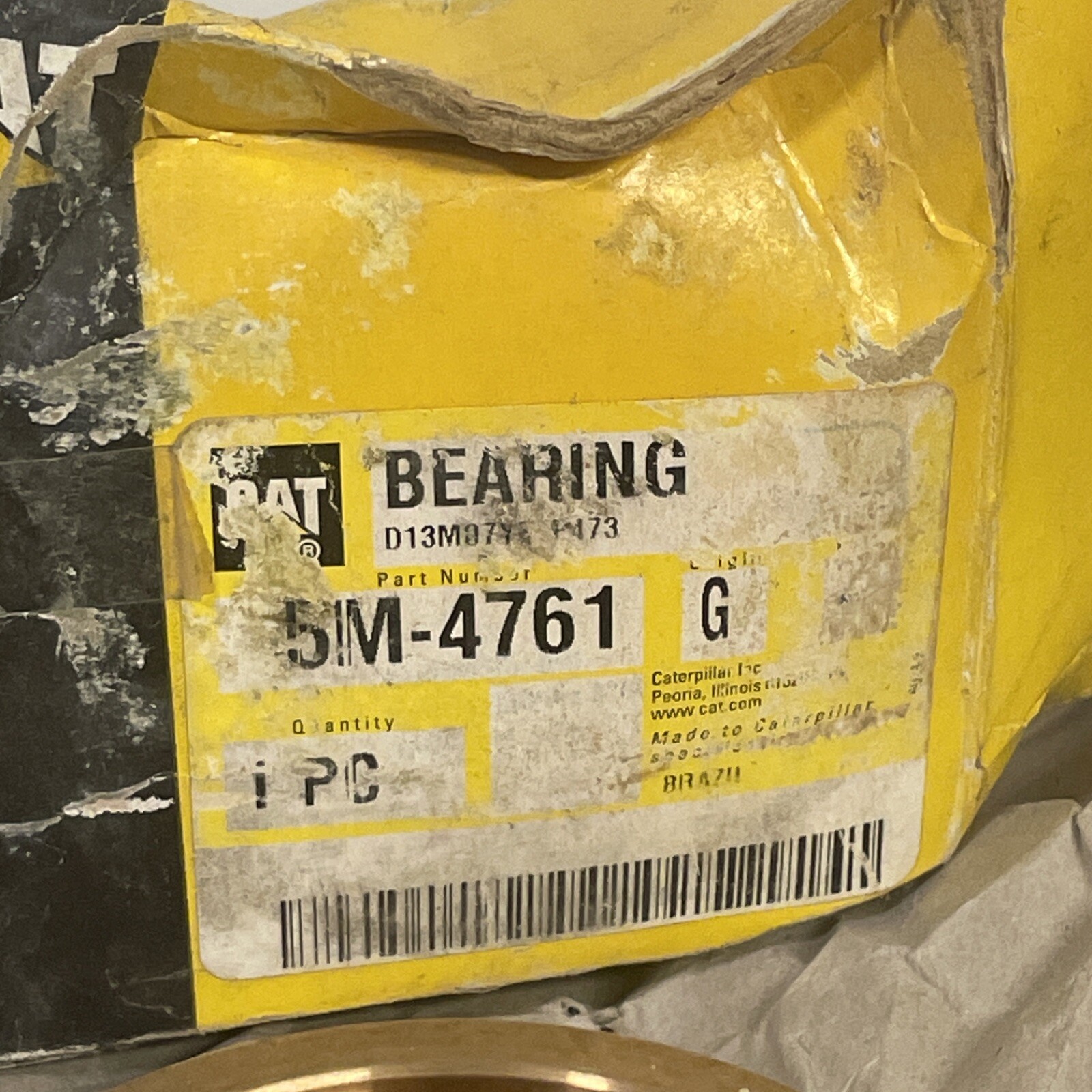 OEM Caterpillar Bearing 5M-4761 CAT 5M4761 for sale online | eBay