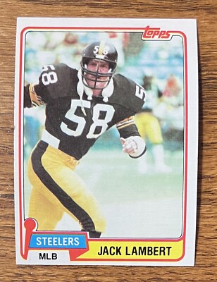 Jack Lambert 1981 Topps Football Pittsburgh Steelers Card #155 | eBay
