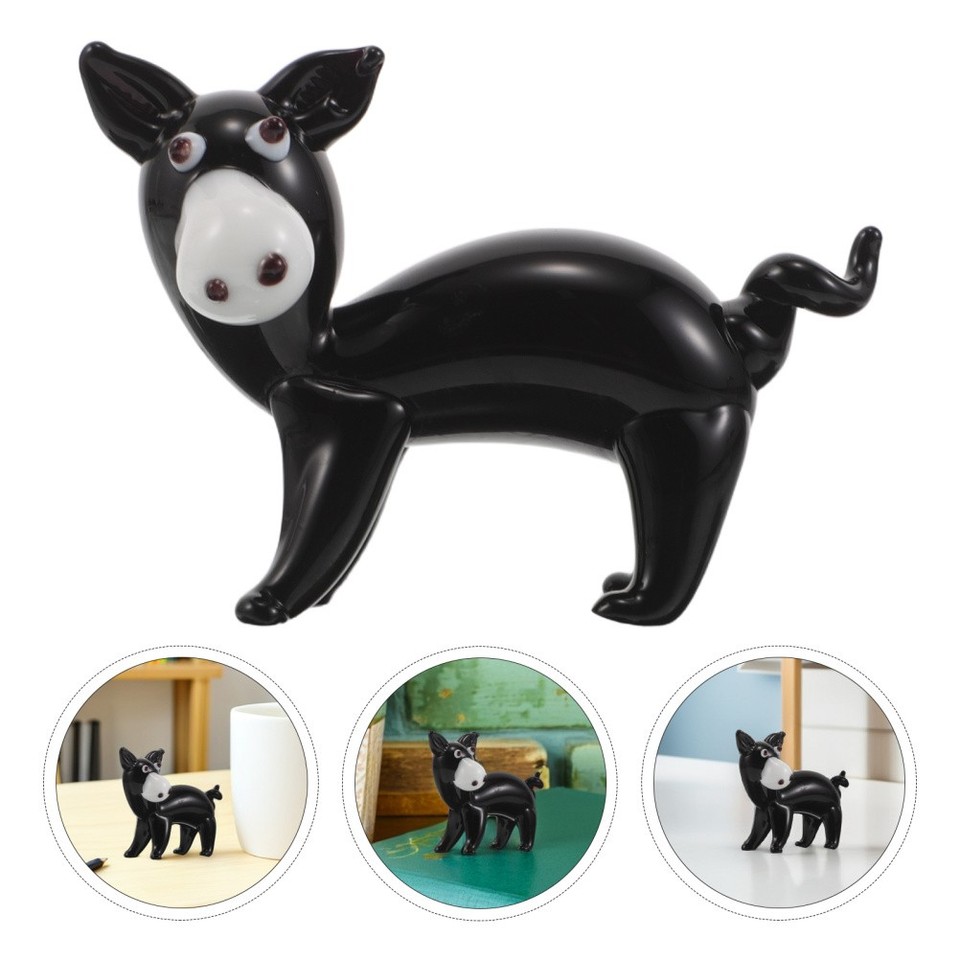 Mini Glass Donkey Sculpture, Hand Blown Animal, Miniature Donkey ...