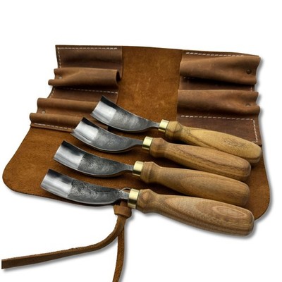 Hand-Forged Bent Gouges – 52100 Steel Blades, Ash Handles, Spoon ...