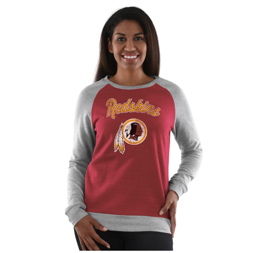 Washington Redskins NFL Women’s Graphic Raglan Sweatshirt, Size Medium ...