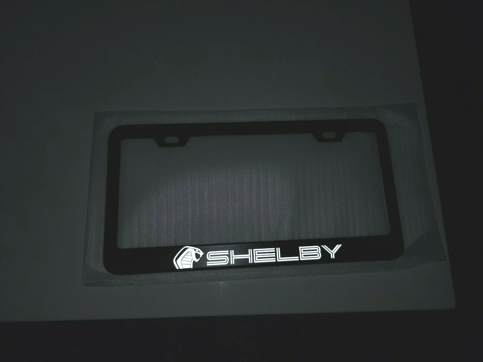 Reflective 2020 Shelby GT500 Mustang Premium Stainless Steel License ...