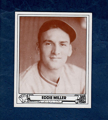 1943 Play Ball: #27 EDDIE MILLER, Reds ~ 1983 TCMA ~7-time NL all-star ...