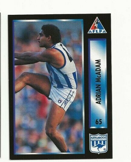 NORTH MELBOURNE 1994 AFL DYNAMIC ADRIAN McADAM COMMON BASE CARD # 65 | eBay