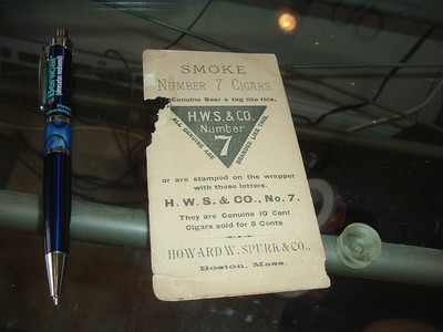 C. 1889 Number 7 Cigars H. W. S. & Co. Howard Spurr Boston Mass Photo ...