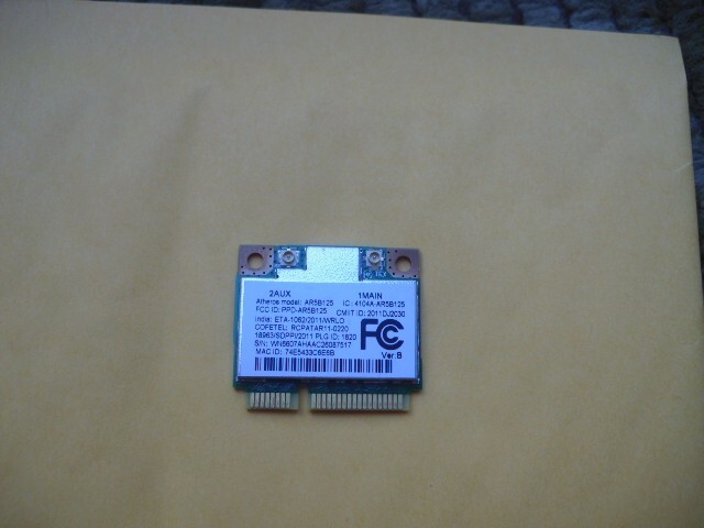 WiFi Wireless card ANATEL AR5B125 for Gateway, Acer Laptop(NE56R,E1-571 ...