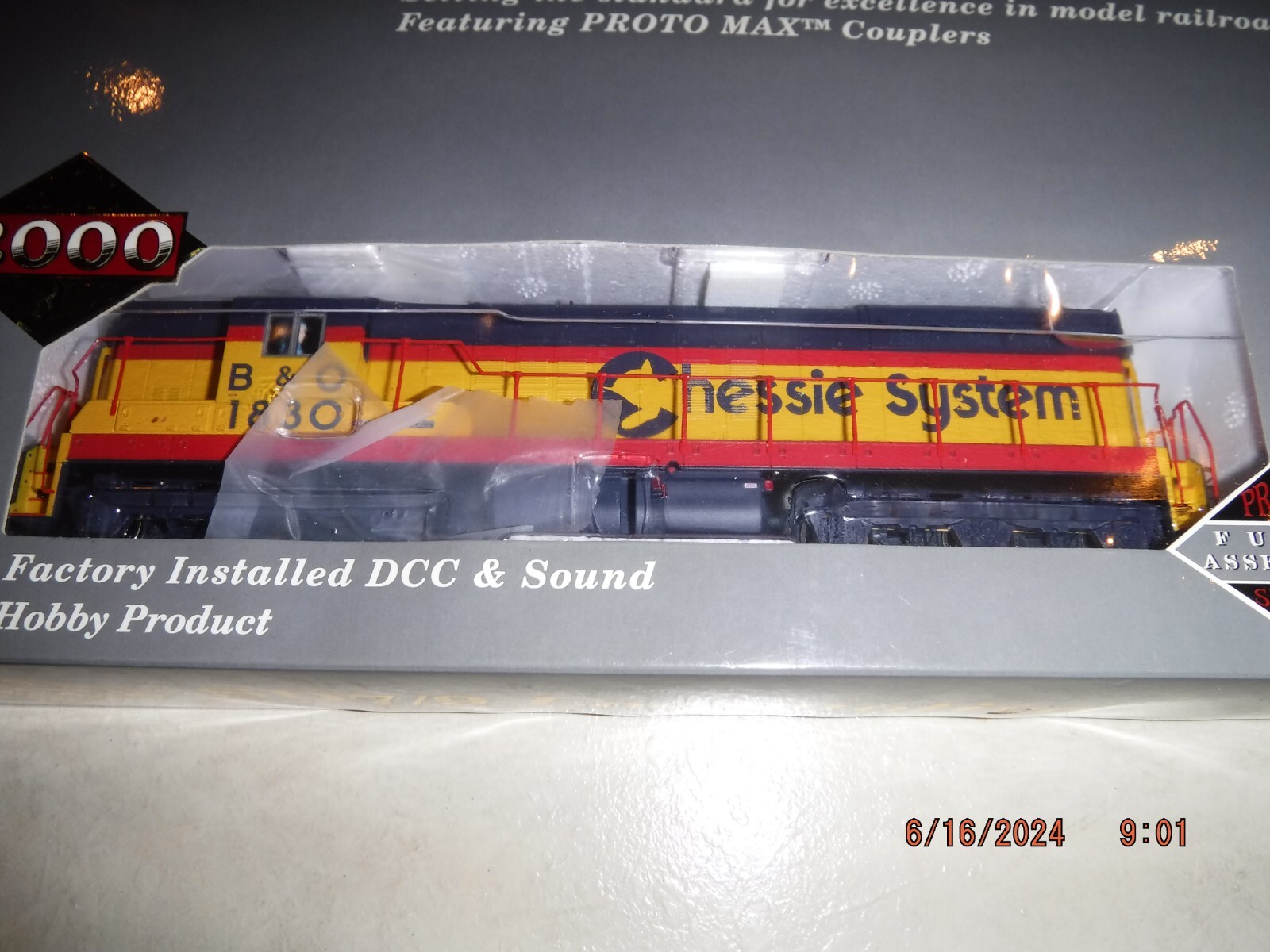 PROTO 2000 HO SD7/9 CHESSIE SYSTEM LOCOMOTIVE #1830 w/SOUND & DCC ...