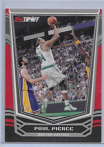 2008-09 Topps Tip-off PAUL PIERCE red parallel 1052/2008 Boston Celtics ...