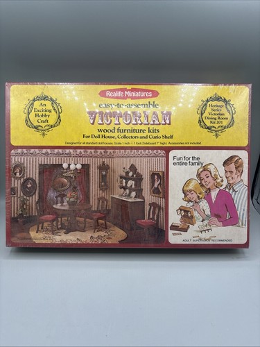 Real Life Miniatures Wood Furniture Kit - Victorian Series Parlor #201 ...