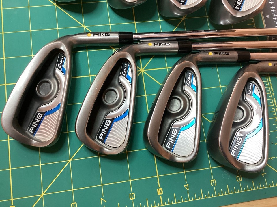 Ping Gmax Iron Set 🟡 4-pw,gw. Ping CFS S Flex Shafts. Dri-Tac Grips. A+ ...