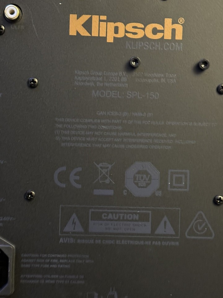 Klipsch SPL-150 800 watt 15" Powered Home Theater Subwoofer in Ebony | eBay